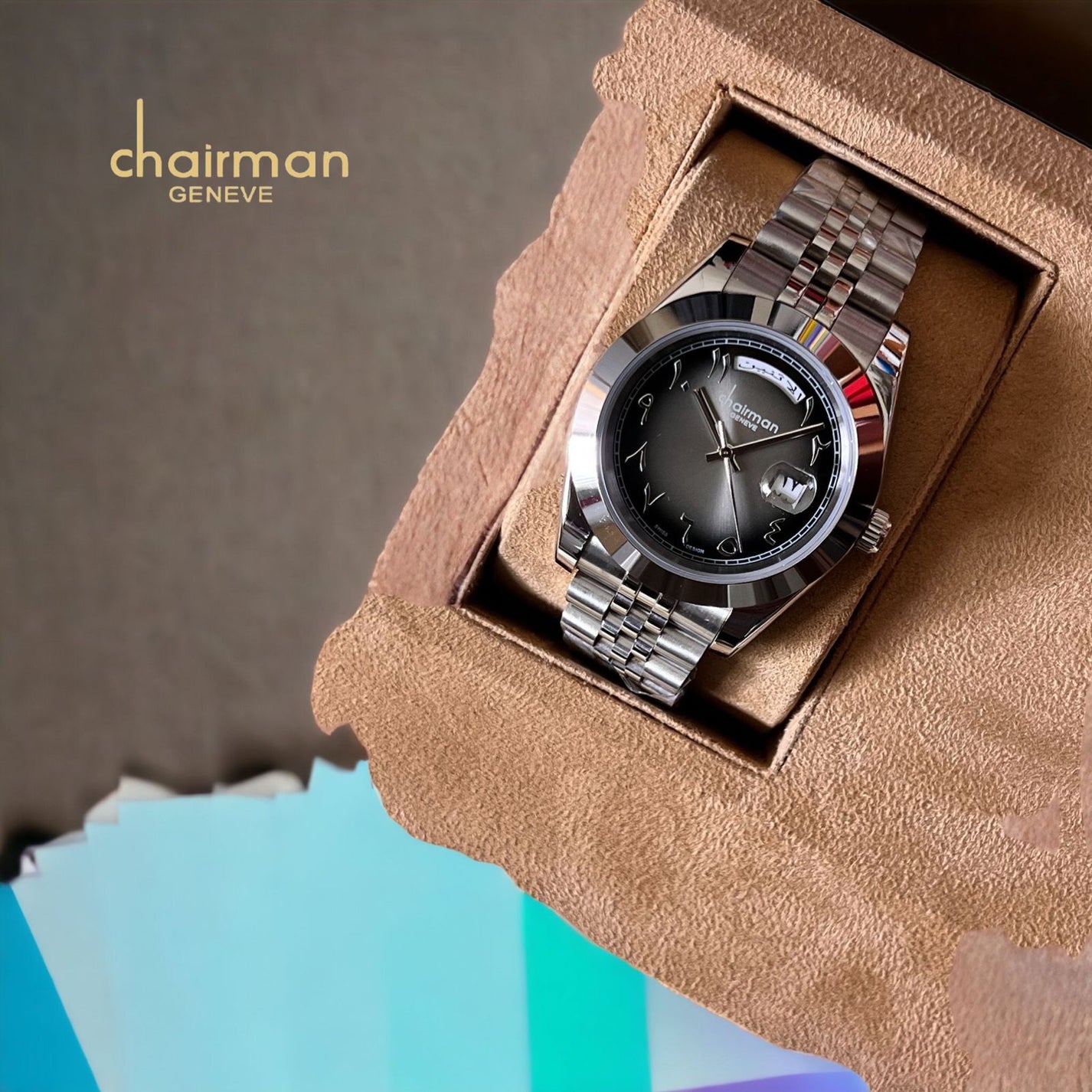 Arabic Number Green Dial Luxury Men's Watch - Buy Now! – DealDXB