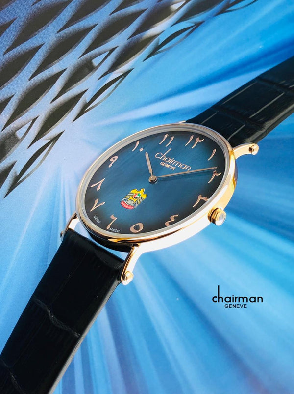 Chairman Blue Color Arabic Dial Watch